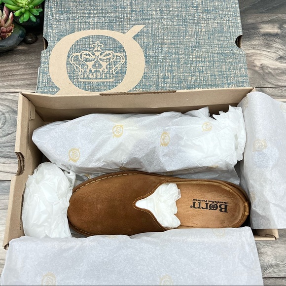Born | Shoes | Nib Born Teresa Rust Distressed Leather Slip On Comfort ...